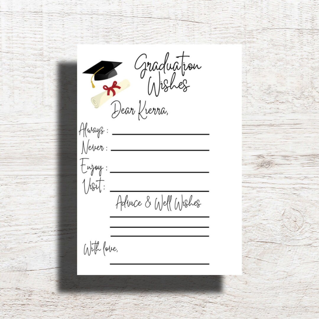 Graduation Wishes Advice Graduation Party Graduation Ideas Personalized ...