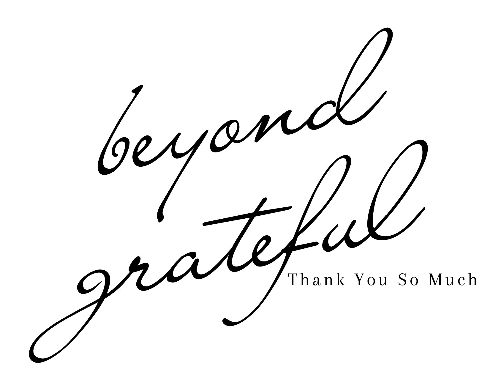 Beyond Grateful Thank You Card Set With Quality Kraft Envelopes for Events,business,wedding - Etsy