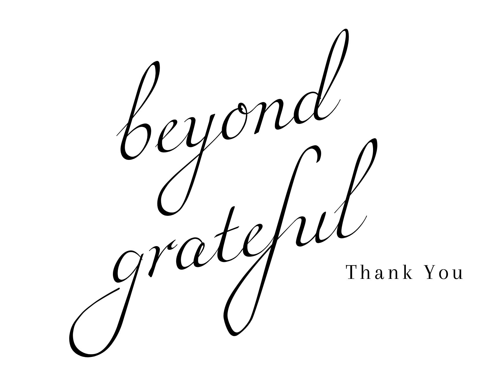 BEYOND GRATFUL Thank You Cards Set With Envelopes Included - Etsy