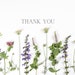 Wildflower Thank You Cards SET OF 12,24,36,48 With Envelopes - Etsy