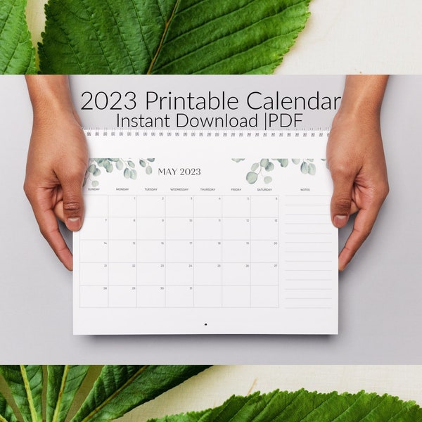Printable Calendar - Etsy