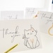 Adorable Cat Thank You Card Set, Cute Kittens Blank Note Cards With ...