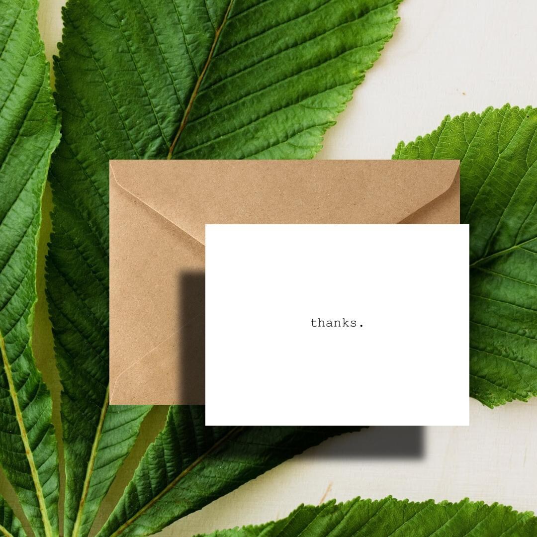 Simple Thank You Note Cards Set – Minimalistic Note Cards Stationery ...