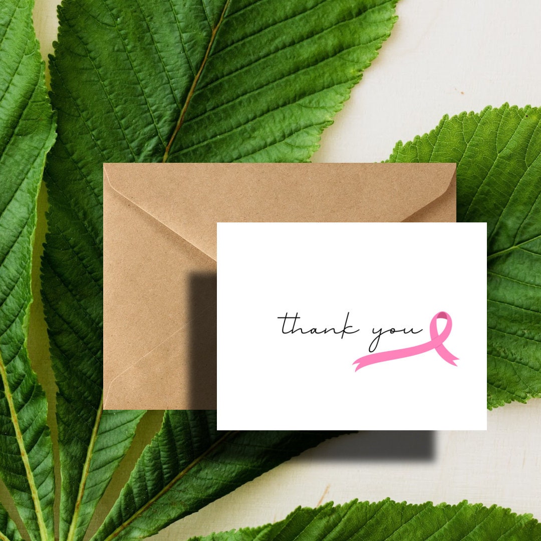 Breast Cancer Thank You Cards for Breast Cancer Thank You Card Set ...