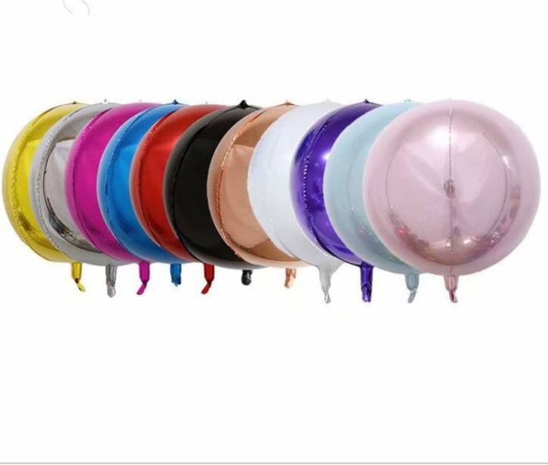 22 Inch Large Orb Balloon Decoration 360 Degree Balloons 4D Round ...