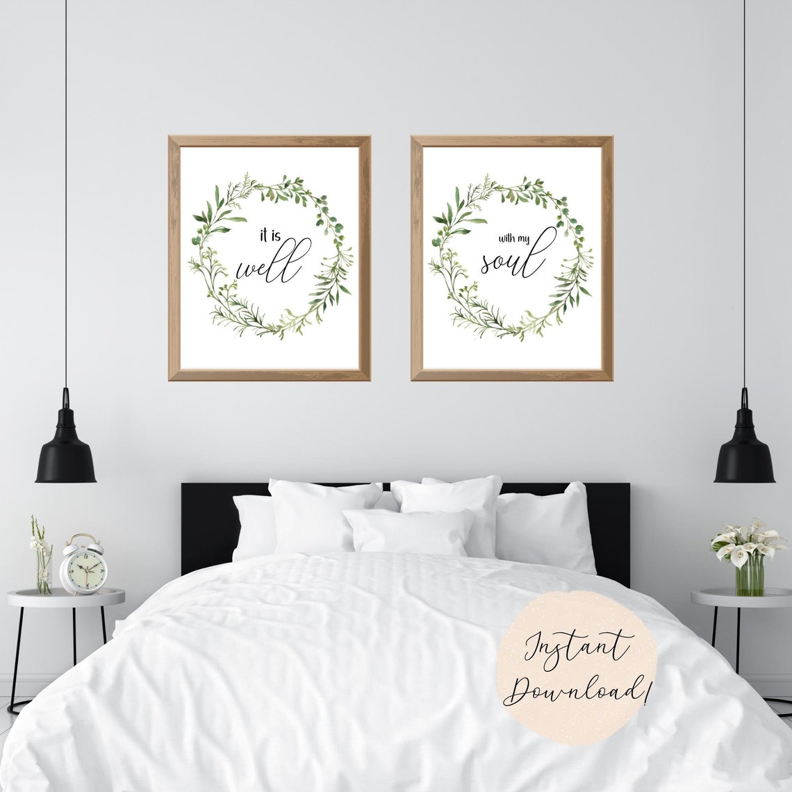 It is Well With My Soul Scripture Wall Art, Biblical Decor, Minimalist ...