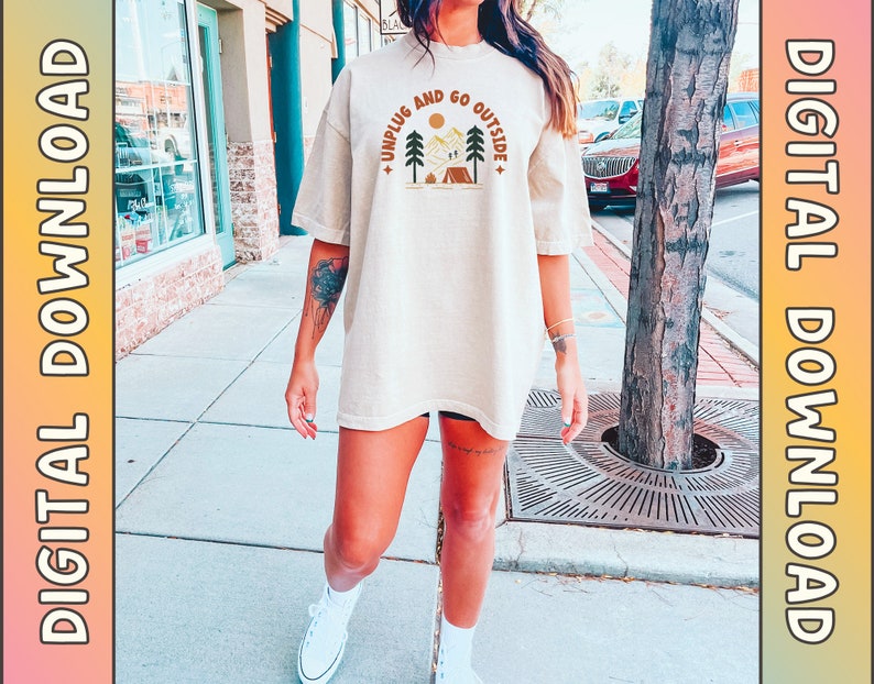 Unplug & Go Outside SVG PNG Outdoorsy Svg Travel Svg - Etsy