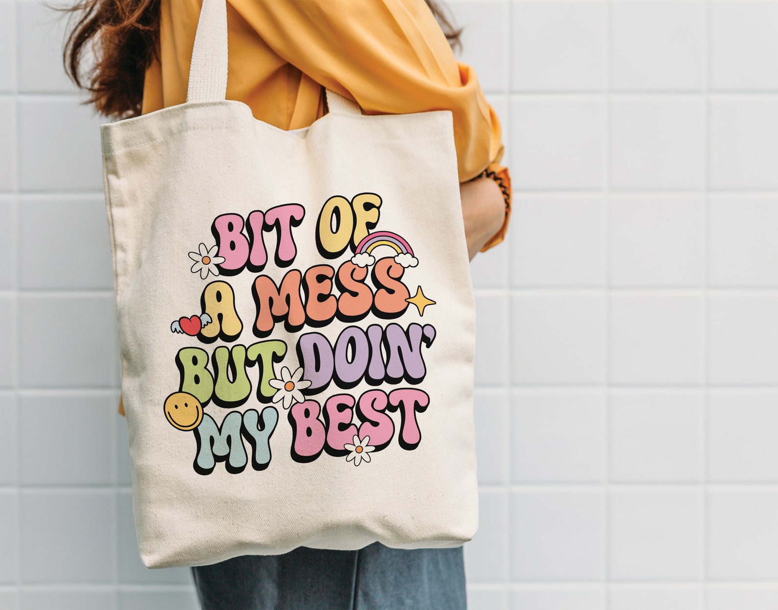 Bit of A Mess but Doin' My Best SVG PNG Cute Mental Health Design for T ...