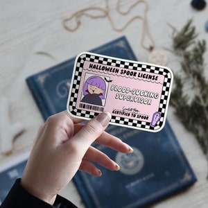 Vampire Halloween Spook License PNG File, Fun Trendy Artsy Design ...