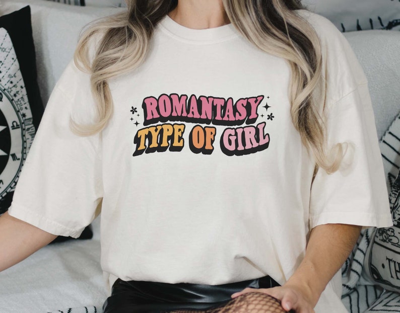 Romantasy Type of Girl SVG and PNG File: Bookish Design (digital ...
