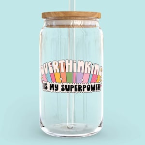 Overthinking is My Superpower PNG: Trendy Mental Health Design (digital ...
