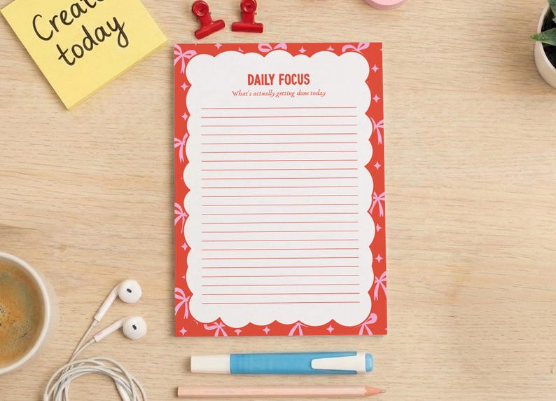 Shop Owner Printable Notepad Design Bundle | Craft Business Stationery ...