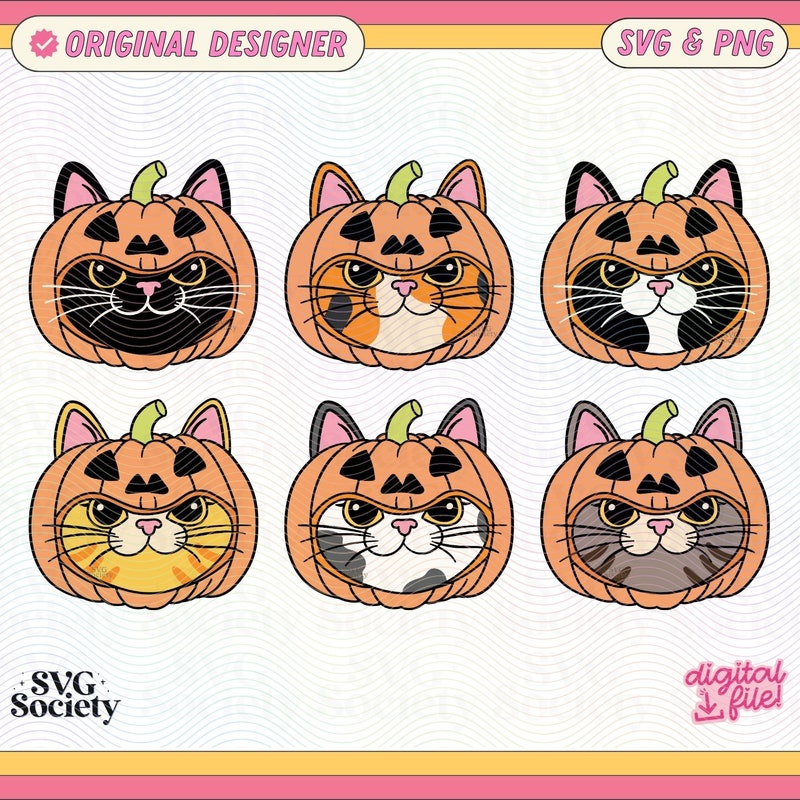 Halloween Cat Svg - Etsy