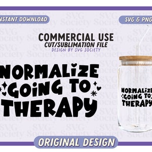 Normalize Therapy SVG PNG Therapist SVG Mental Health - Etsy