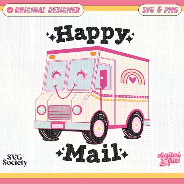 Happy Mail Stickers - Etsy