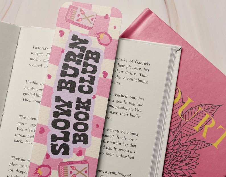 Slow Burn Book Club Bookmark Design: Printable PNG File - Etsy