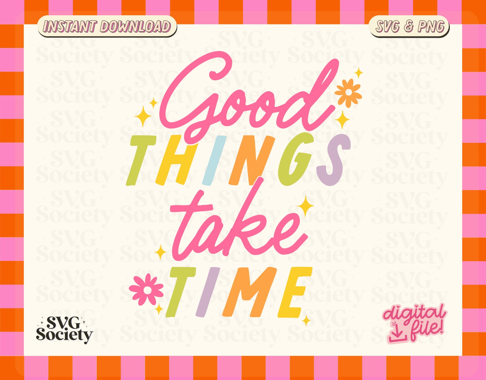 Good Things Take Time SVG PNG Affirmation Svg Good Things - Etsy