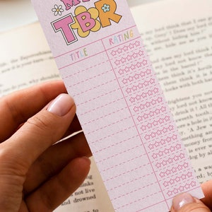 My TBR Bookmark Design, PNG File, Cute Creative Bookish Printable ...