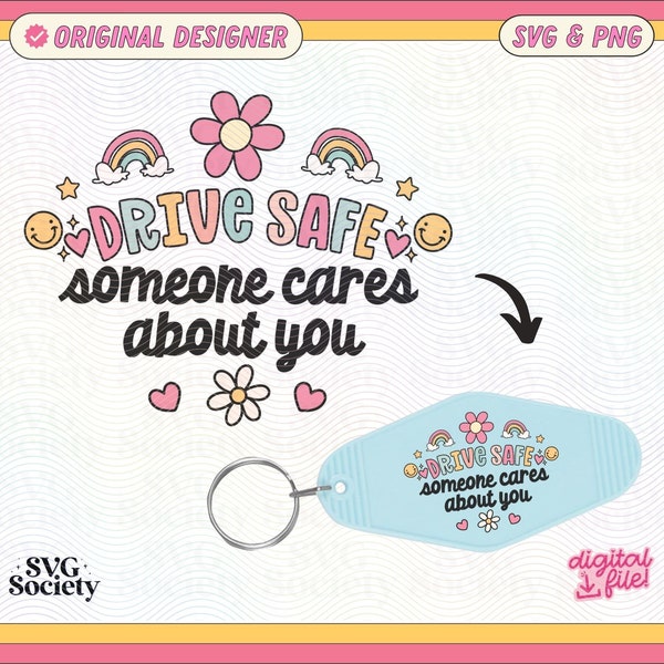 Drive Safe Keychain Png - Etsy