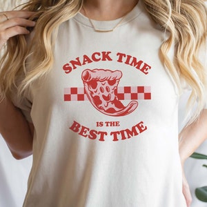 Snack Time is the Best Time SVG PNG Retro Trendy Pizza Design for T ...
