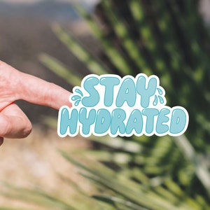 Stay Hydrated SVG PNG: Water Bottle Sticker Design (digital Download ...