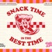 Snack Time is the Best Time SVG PNG Retro Trendy Pizza Design for T ...