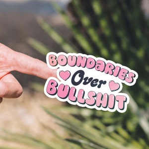 Boundaries Over BS SVG PNG: Funny Mental Health Design (digital ...