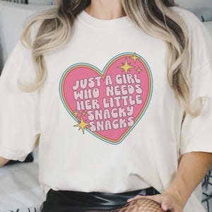 Just A Girl Who Needs Her Little Snacky Snacks SVG and PNG File, Cute ...