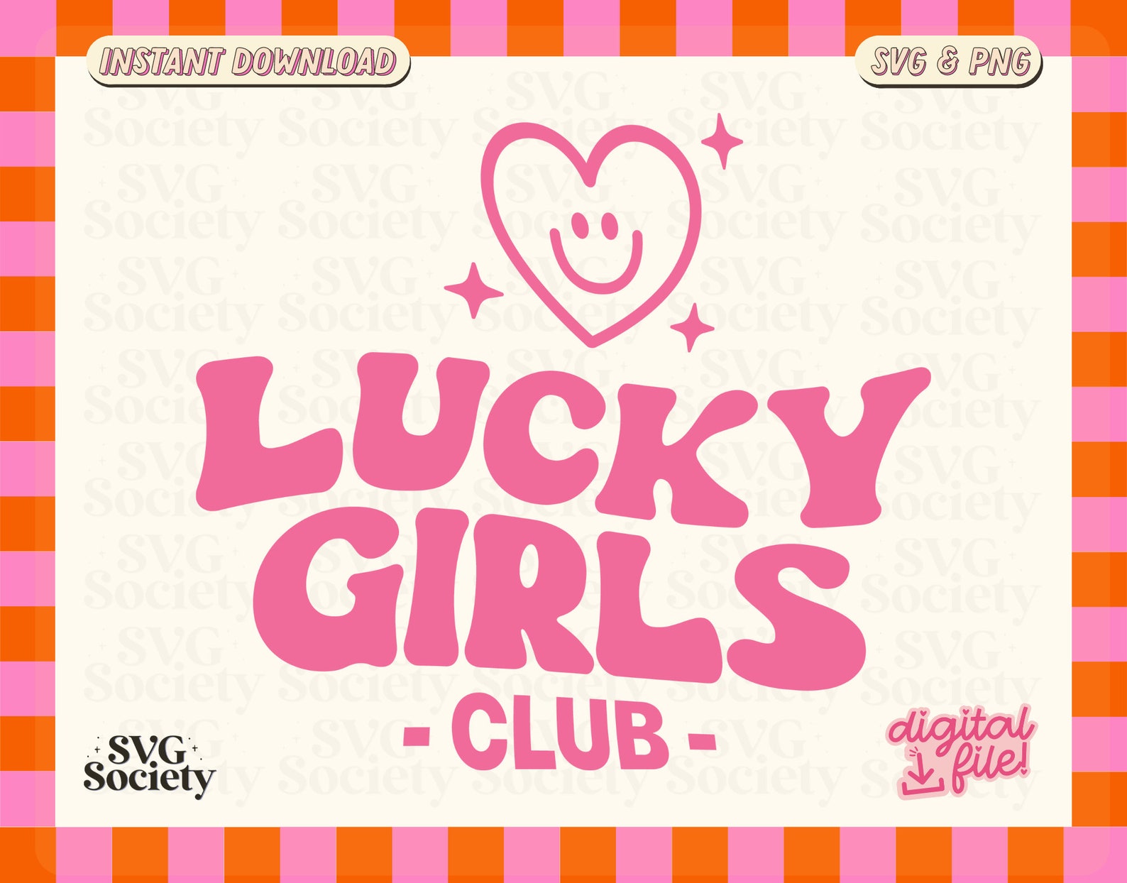 Lucky Girls Club SVG PNG Design for T-shirts Mugs Stickers - Etsy