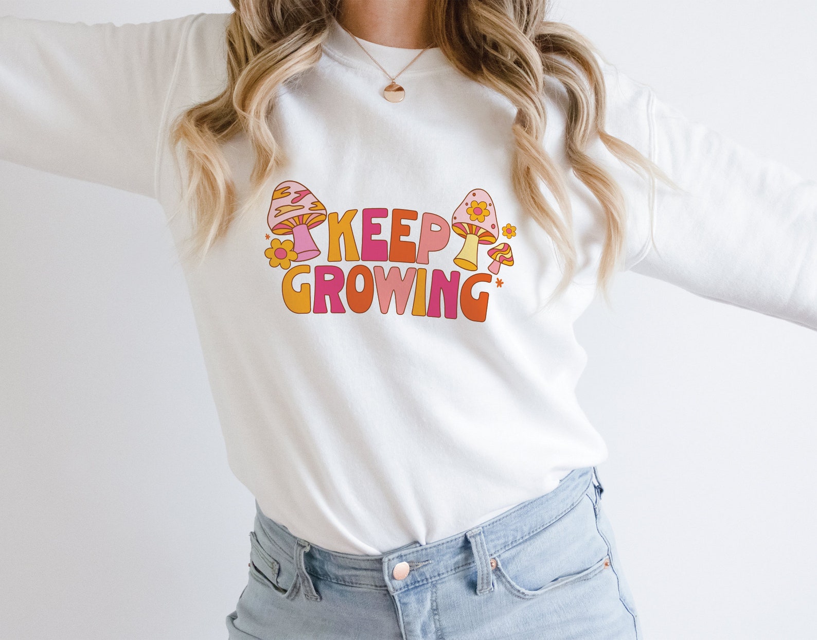 Keep Growing SVG Png Sublimation Design Groovy Svg - Etsy