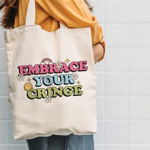 Embrace Your Cringe SVG PNG Cute Fun Lettering Design for T-shirts ...