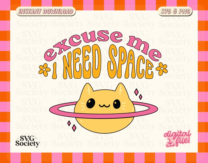 I Need Space SVG Png Autism Svg Sound Sensitivity Adhd - Etsy