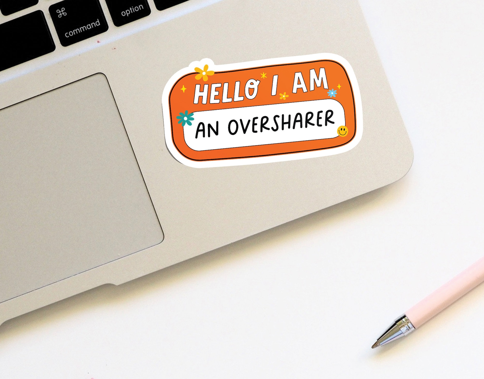 Hello I Am an Oversharer SVG PNG: Funny Nametag Design (digital ...