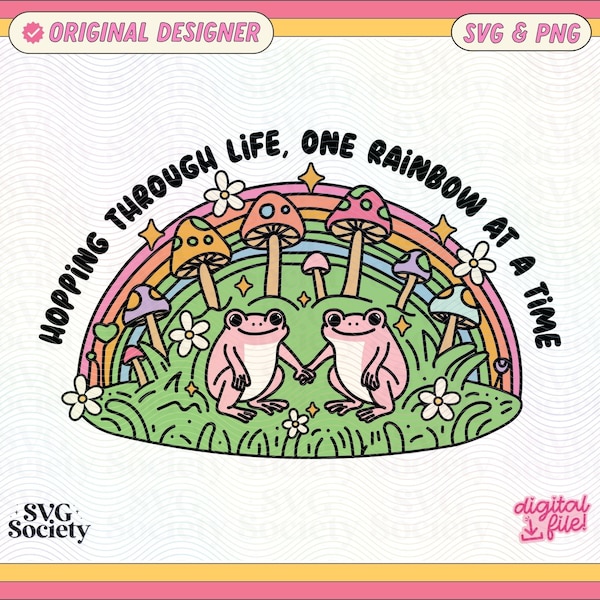 Rainbow Frogs - Etsy