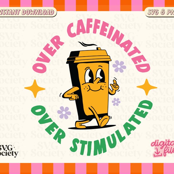 Caffeinated and Medicated Png - Etsy