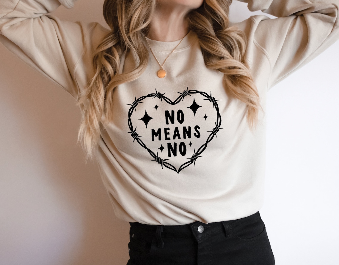 No Means No SVG Feminist SVG SV Awareness Svg Women - Etsy