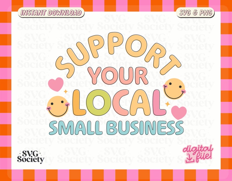 Support Your Local Business SVG Small Biz Svg Small Business - Etsy