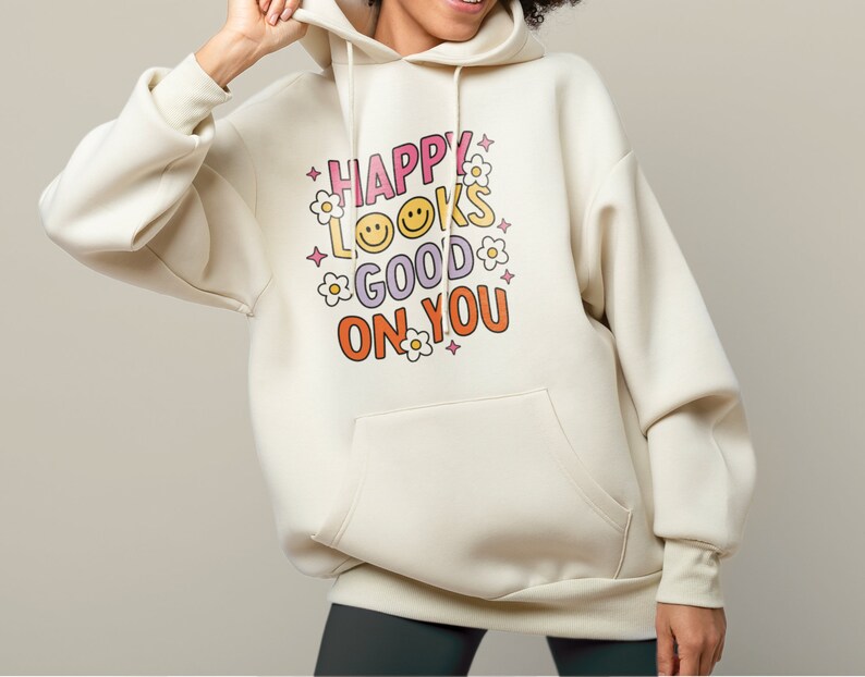 Happy Looks Good on You SVG PNG: Mental Health Positive Design (digital ...