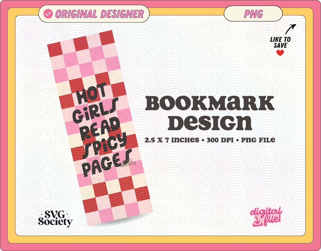Spicy Pages Bookmark: Hot Girls Reading PNG File (commercial Use ...