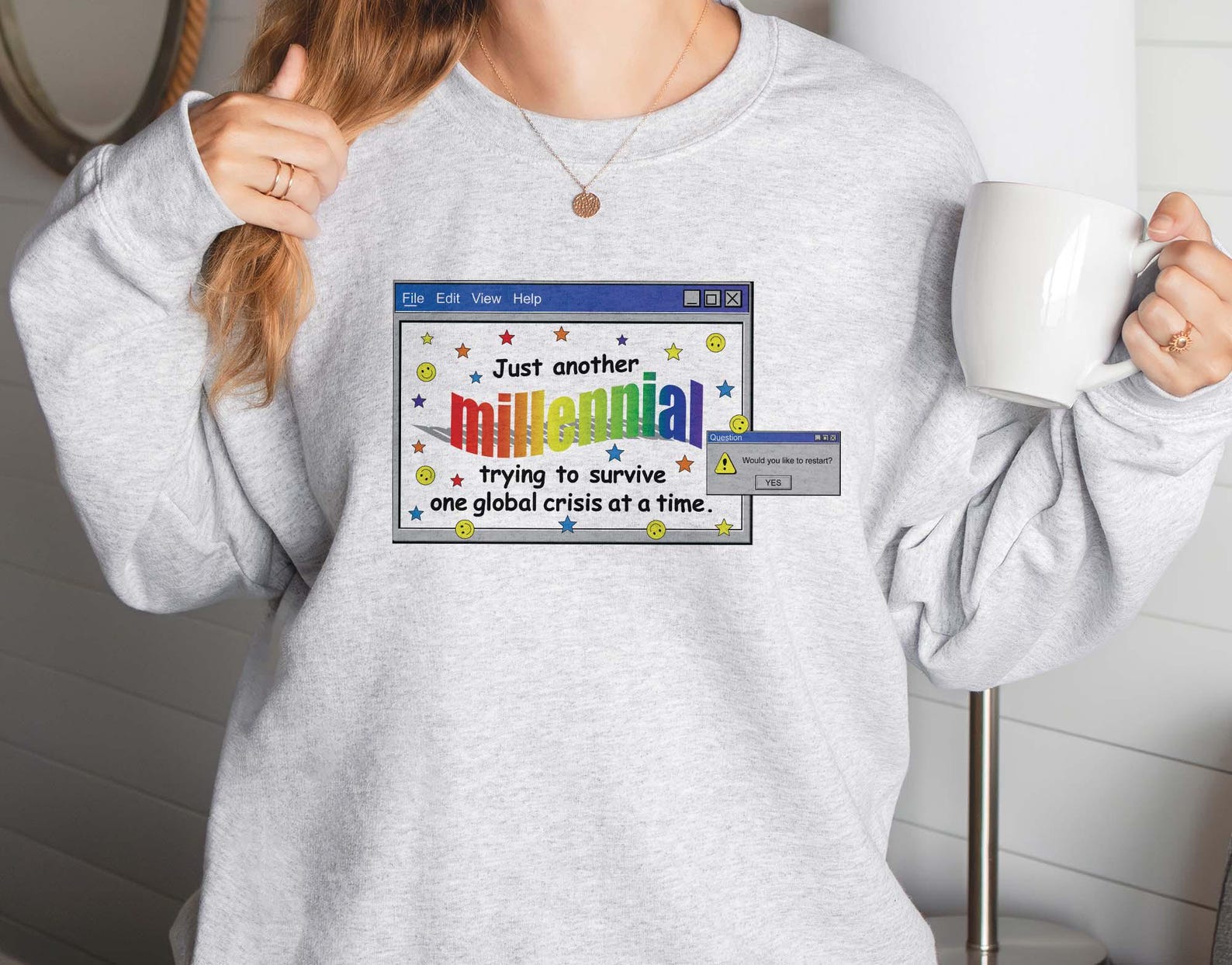 Just Another Millennial | PNG File | Funny Y2k Retro Computer Meme ...