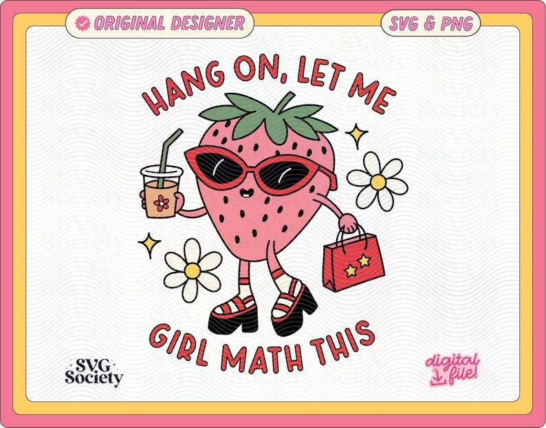 Girl Math SVG PNG: Trendy Artsy Design for Shirts, Stickers, Merch, Etc ...