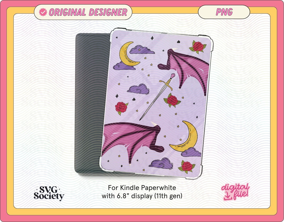 Cute Monster Romance, Printable E-reader Case Insert Design, PNG File, Digital Download ...