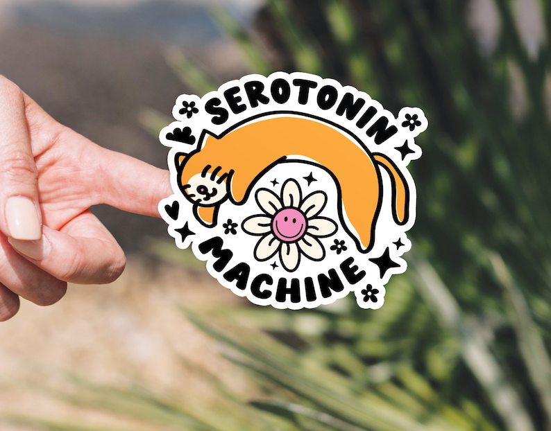Serotonin Machine SVG PNG Cat Lover Cat Mom Mental Health - Etsy