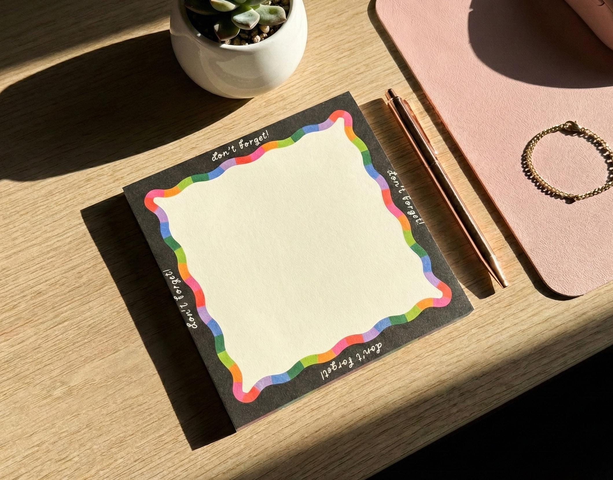 Funky Rainbow Printable Notepad Design Bundle | Craft Business ...