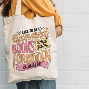 I Like to Read Banned Books SVG PNG File, Cute Trendy Bookish Artsy ...