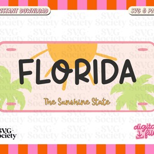 Cute Artsy Florida SVG and PNG Trendy Design for T-shirts, Stickers ...