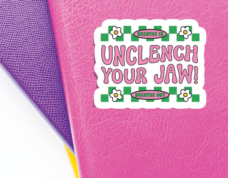 Unclench Your Jaw SVG PNG: Mental Health Design, Commercial Use - Etsy