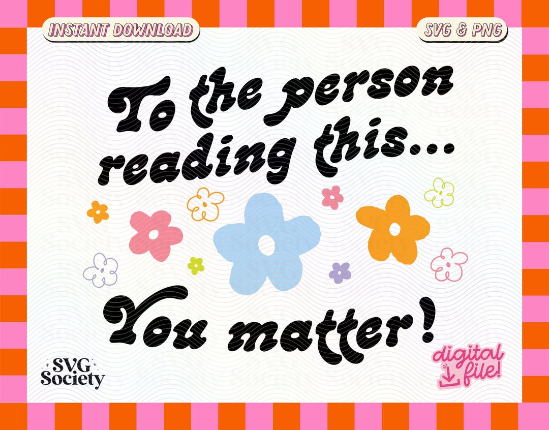 Cute Uplifting Positive Message SVG PNG Design for Shirts - Etsy