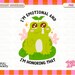 I'm Emotional PNG • Frog Png, Cute Frog Png, Mental Health Png, Cut ...