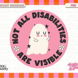 Invisible Illness Disabilities PNG: Mental Health Matters, Ghost Design ...